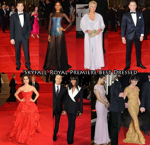Who Was Your Best Dressed At The 'Skyfall' Royal Premiere? - Red Carpet ...