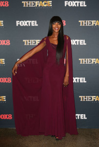 Naomi Campbell In Zac Posen - 'The Face' Australia Photocall - Red ...