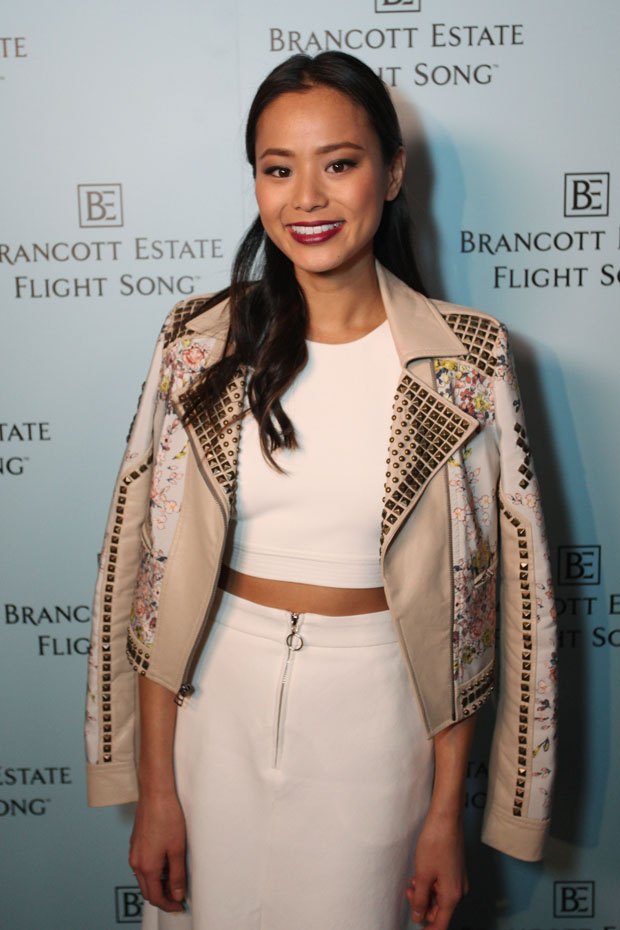 Jamie Chung In BCBG Max Azria & Zara - Brancott Estate Flight Song ...