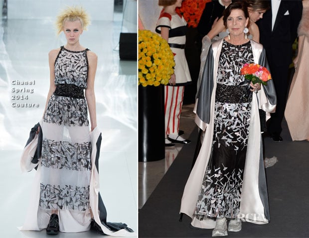 Princess Caroline In Chanel Couture - Rose Ball 2014 - Red Carpet ...