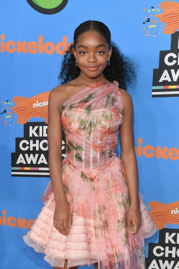 Marsai Martin In Alexander McQueen - Nickelodeon's 2018 Kids' Choice ...