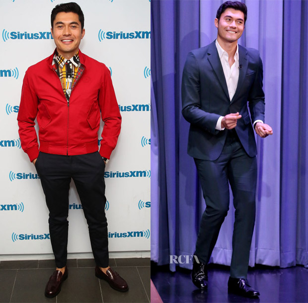 Henry Golding In Burberry & Prada - SiriusXM’s Spotlight With The Cast ...