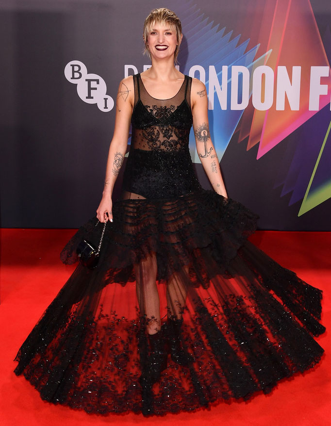 Agathe Rousselle Wore Louis Vuitton To The 'Titane' London Film ...