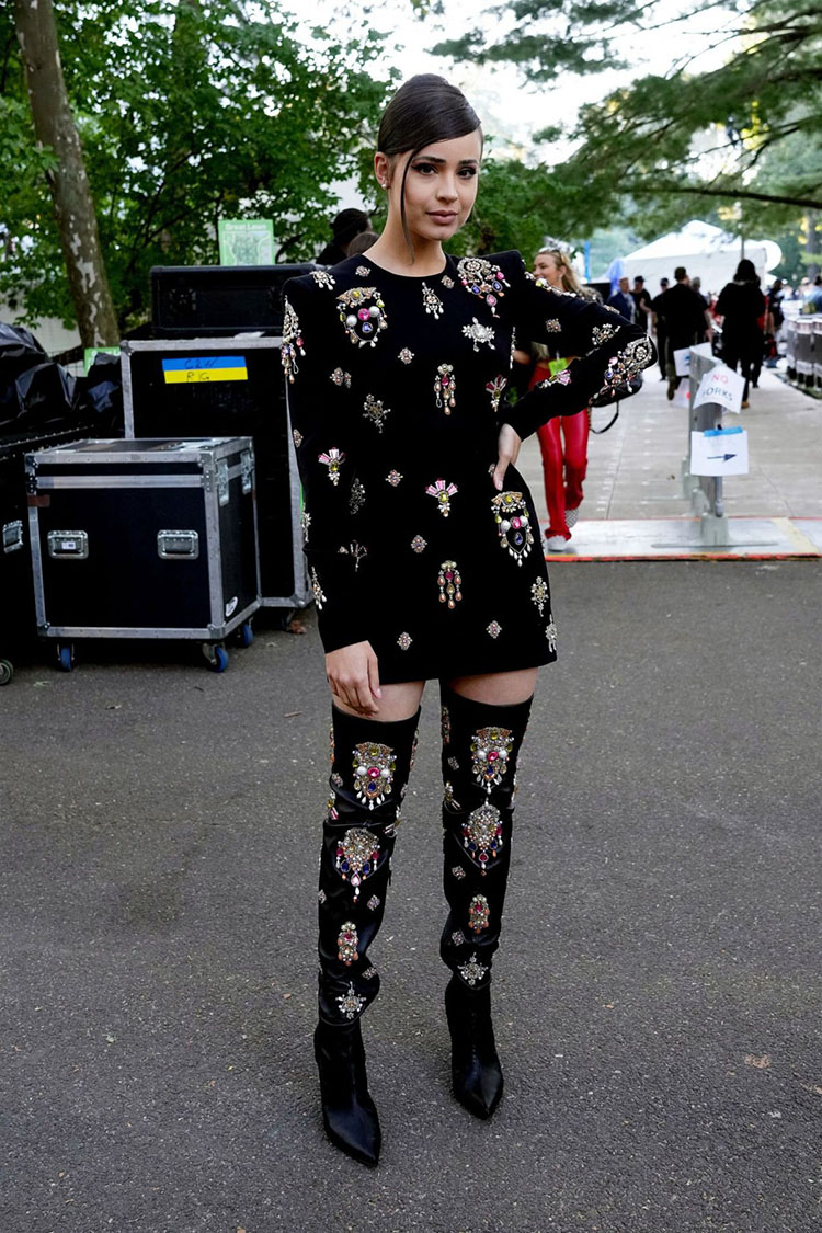 Sofia Carson Wore Zuhair Murad To The Global Citizen Festival - Red ...