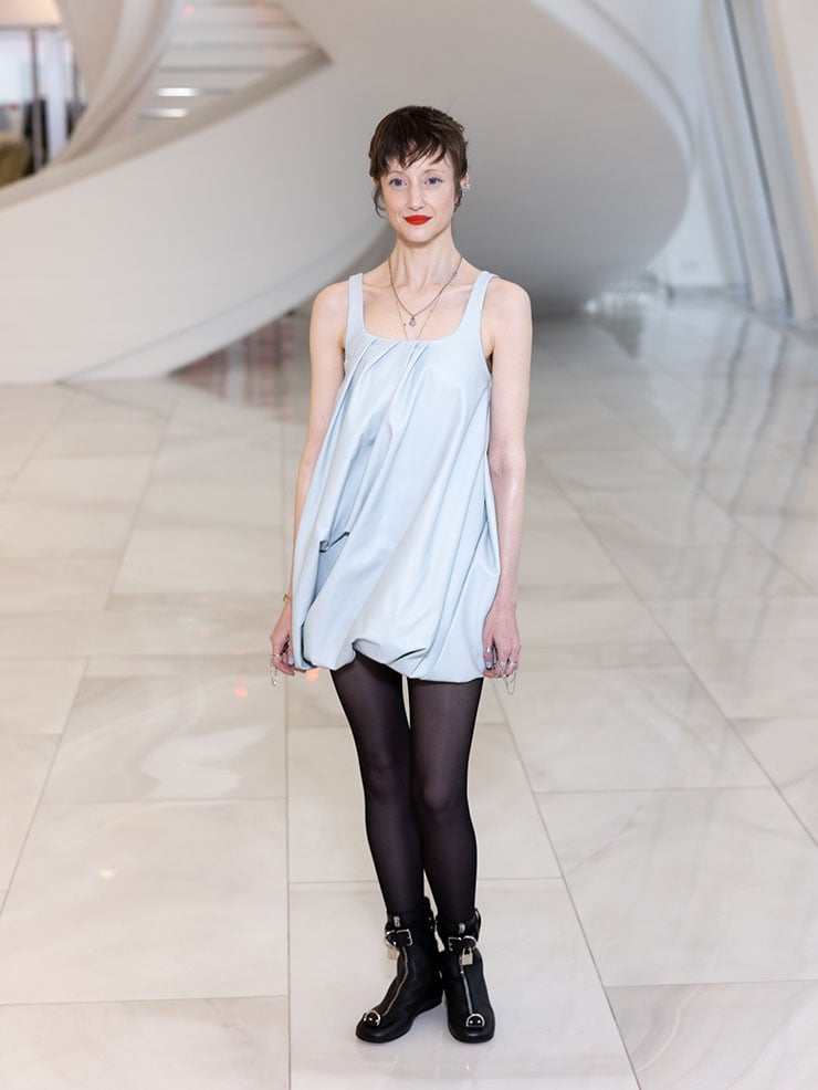 Andrea Riseborough Wore JW Anderson To The 'Alice & Jack' MIPCOM Photocall