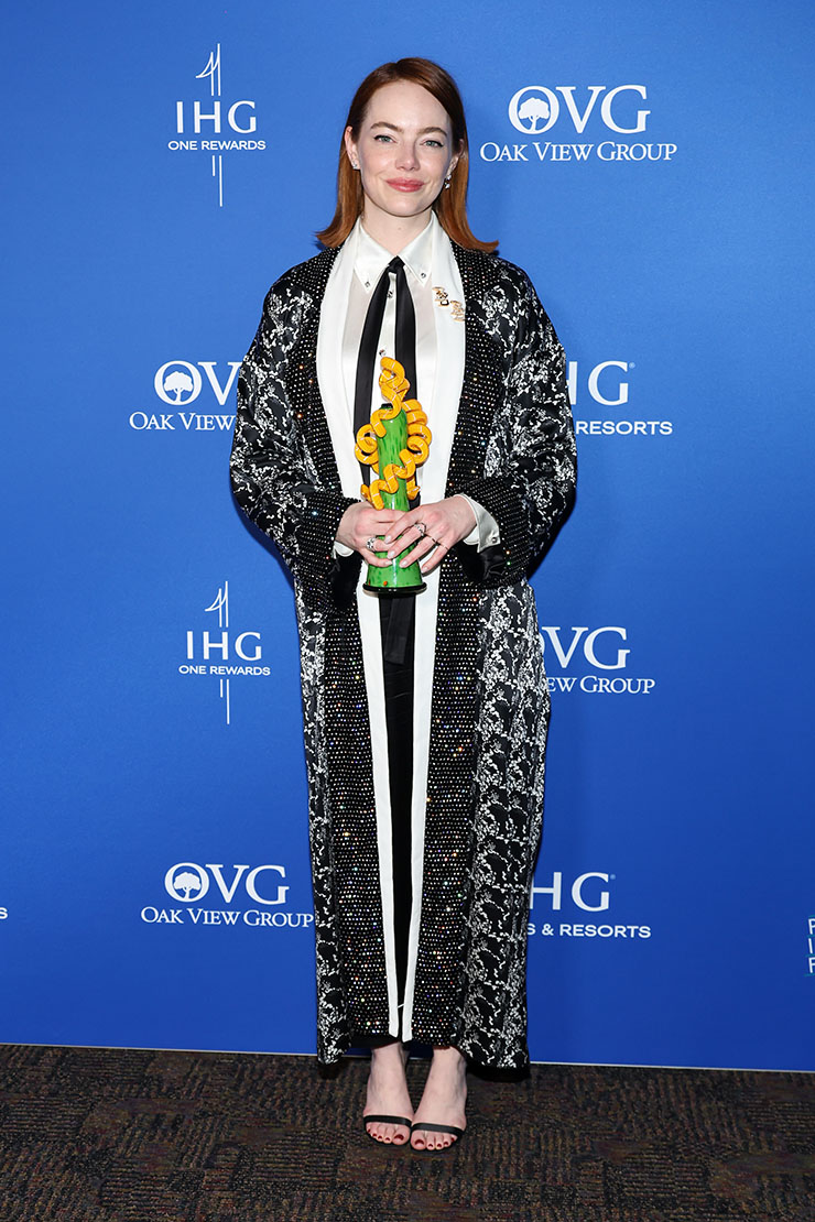 Emma Stone Wore Louis Vuitton To The 2024 Palm Springs International ...