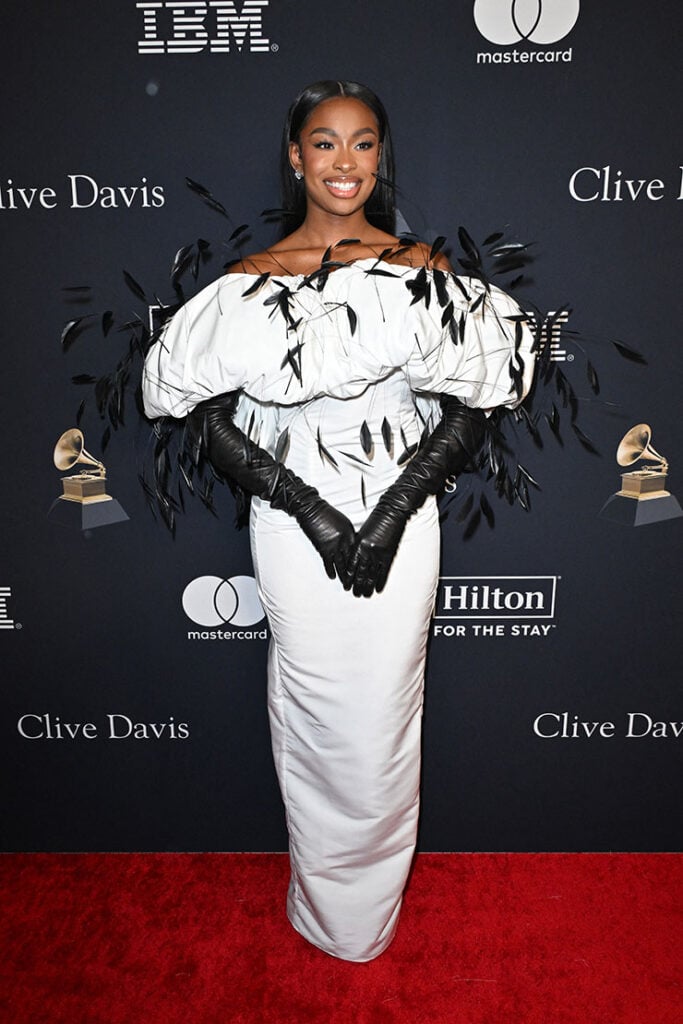 Janelle Monáe Wore Nicole + Felicia Couture To The Clive Davis Pre ...