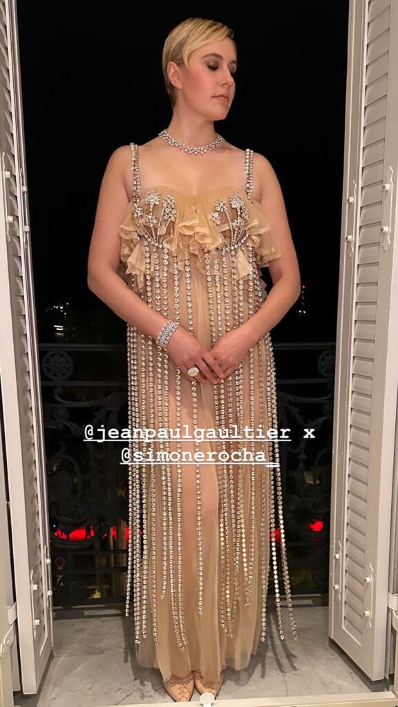 Greta Gerwig's BTS Looks From Cannes Film Festival