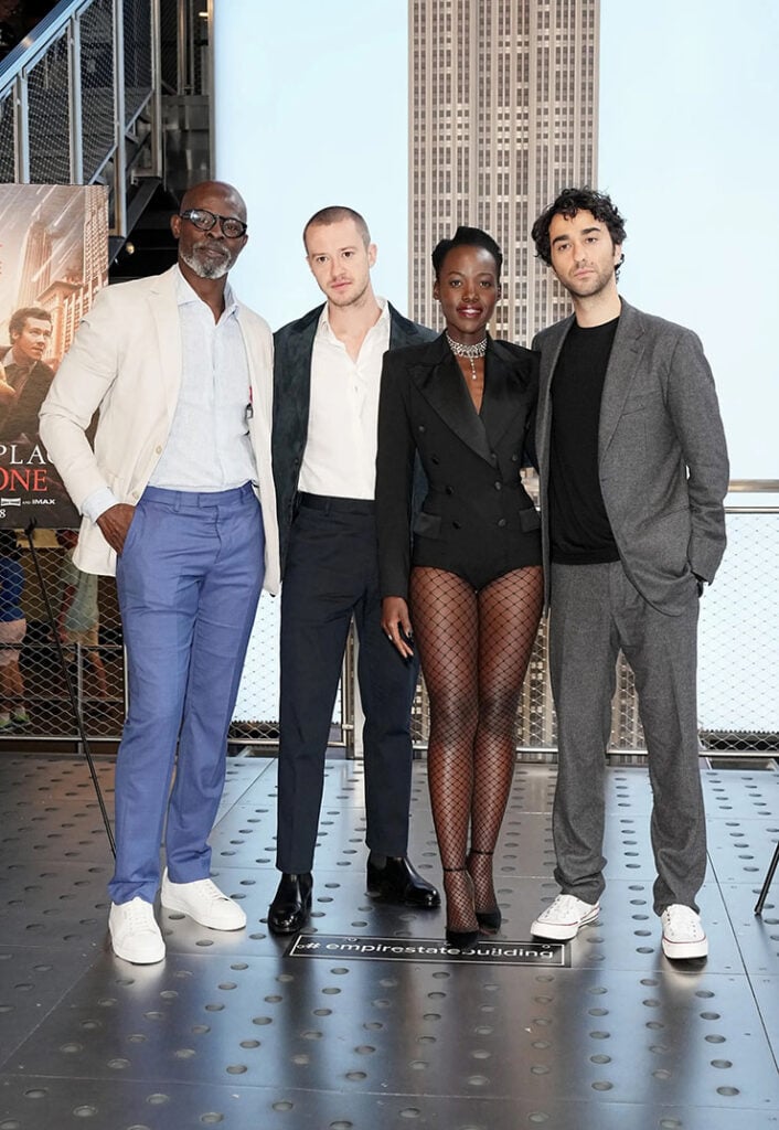 Lupita Nyong'o Wore Dolce & Gabbana To The Empire State Building Visit For 'A Quiet Place: Day One'