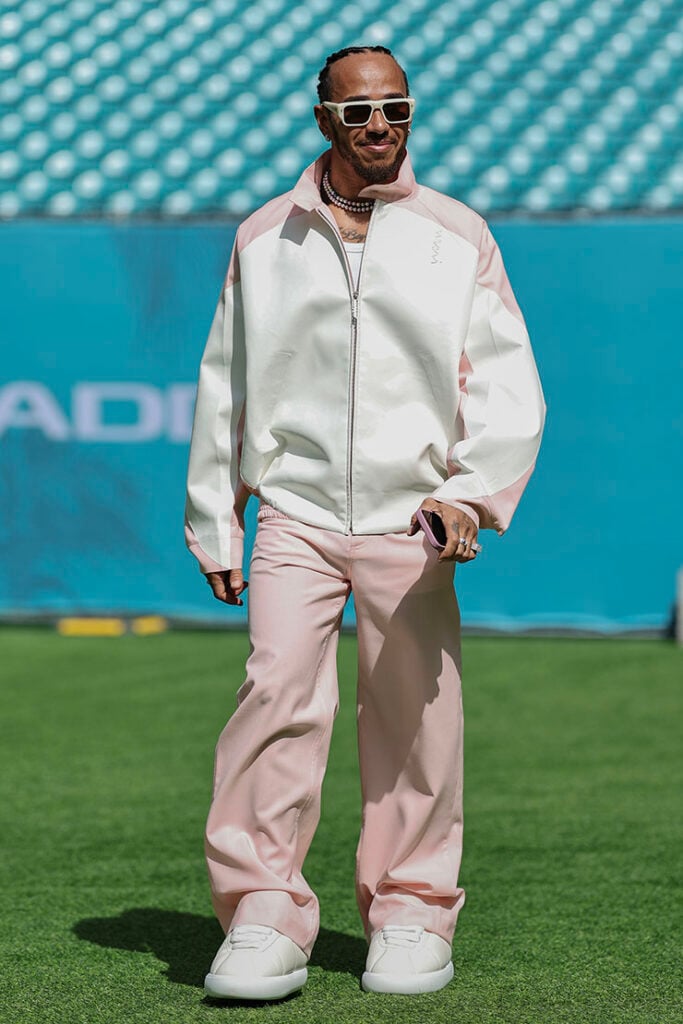 Lewis Hamilton’s Formula One Paddock Street Style