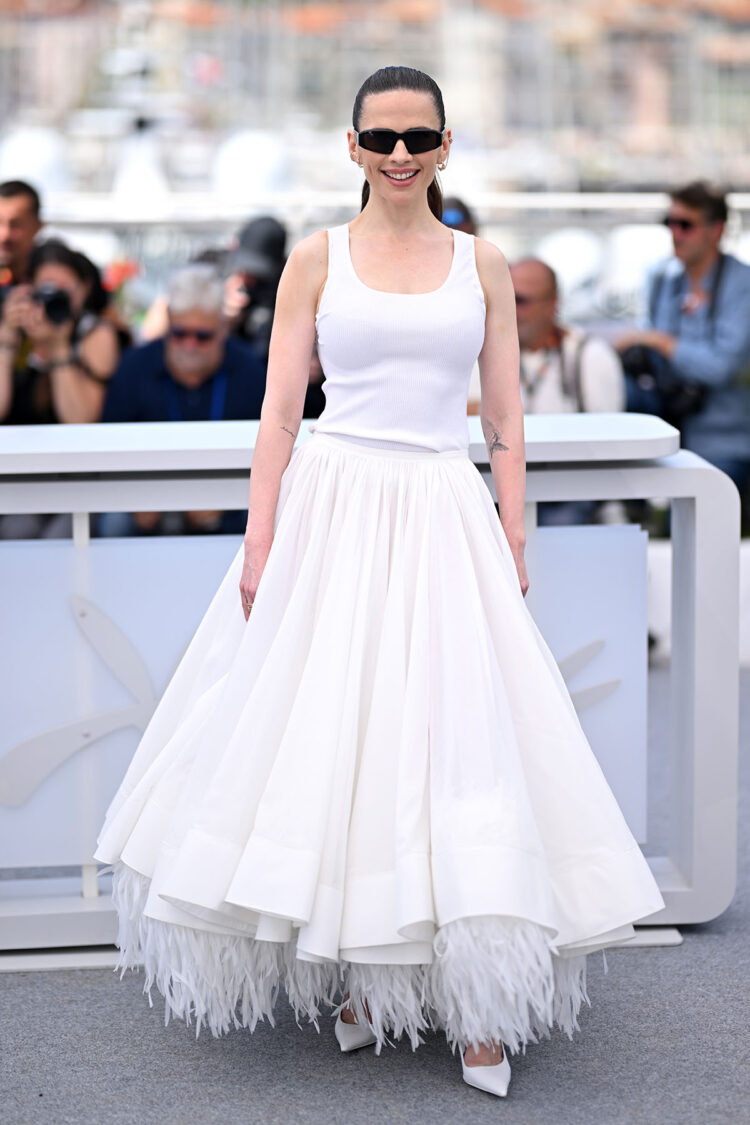 Hayley Atwell's Côte d’Azur Chic in Giambattista Valli at Cannes