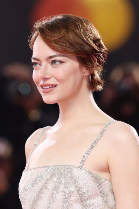 Emma Stone Dazzles in Custom Louis Vuitton at Venice