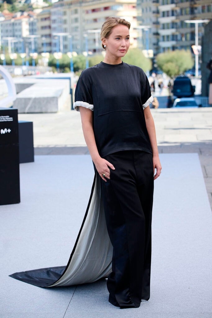 Jennifer Lawrence in Phoebe Philo at 'Die My Love' Photocall