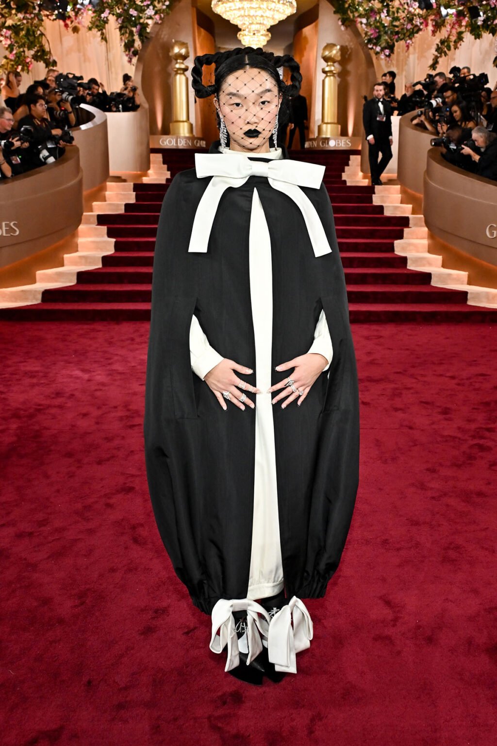 Audrey Nuna Chooses Thom Browne for the Golden Globes - Red Carpet ...