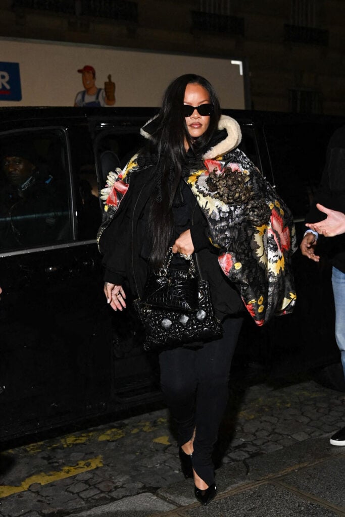 Rihanna Steps Out in Dior Fall 2026 Menswear In Paris - Red Carpet ...