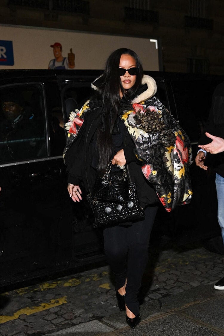 Rihanna Steps Out in Dior Fall 2026 Menswear In Paris - Red Carpet ...