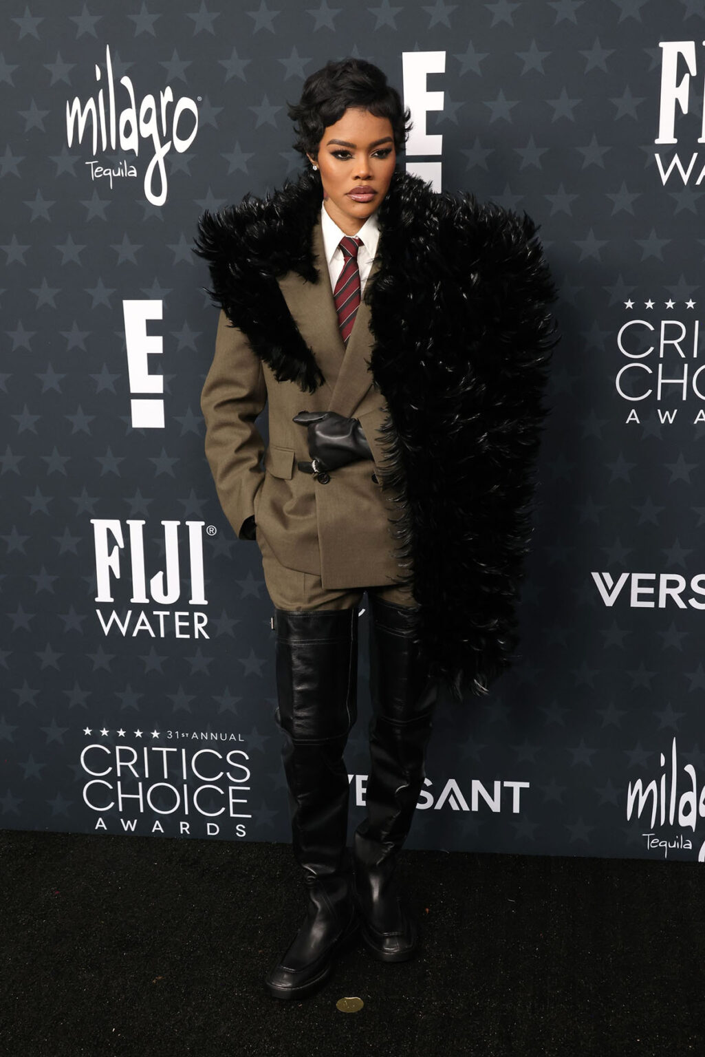 Teyana Taylor’s Saint Laurent Menswear Moment at Critics’ Choice - Red ...