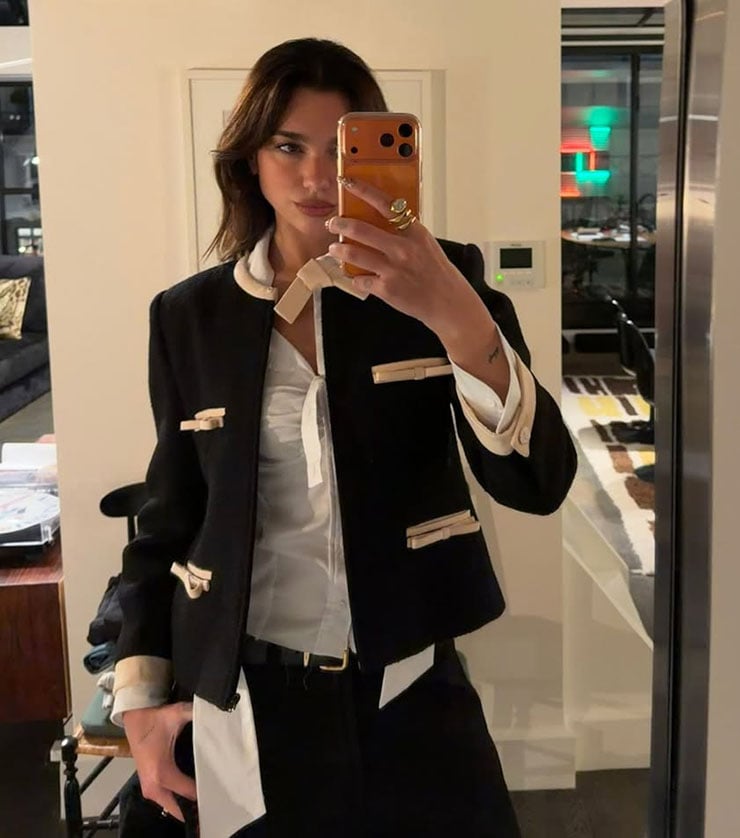 Dua Lipa's Valentino Bow Detailed Jacket